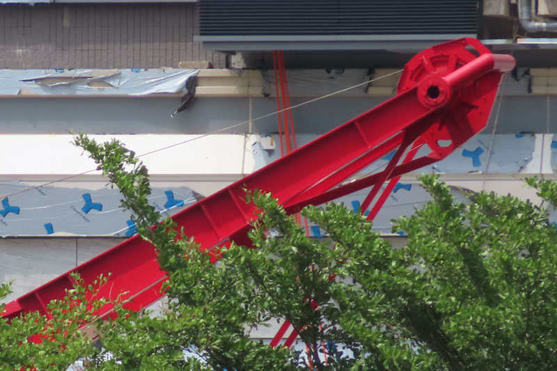 Set Win LTM1650-8.1 + 80.5m luffing fly-jib dismantling derrrick cranes ...